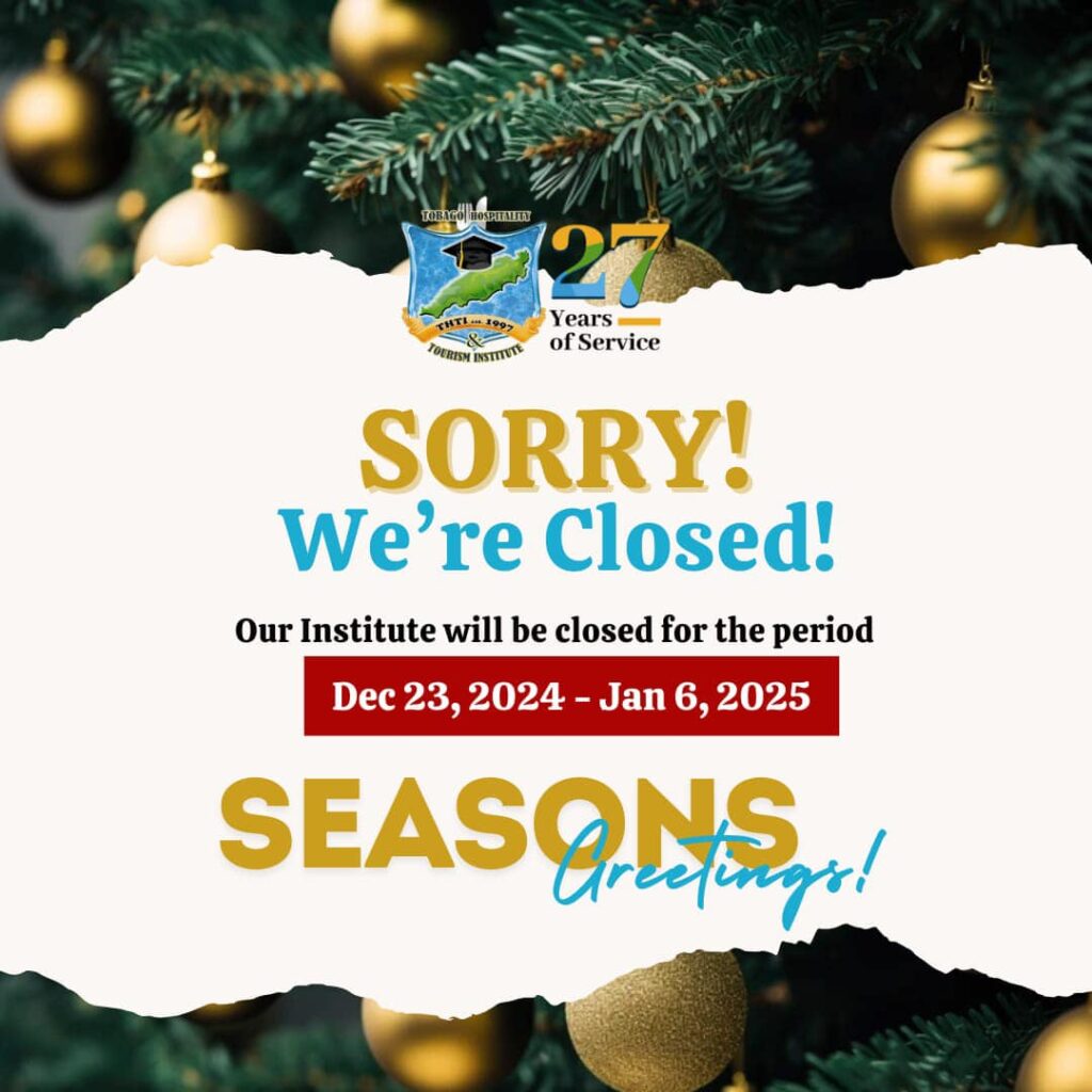 Admissions - Tobago Hospitality & Tourism Institute